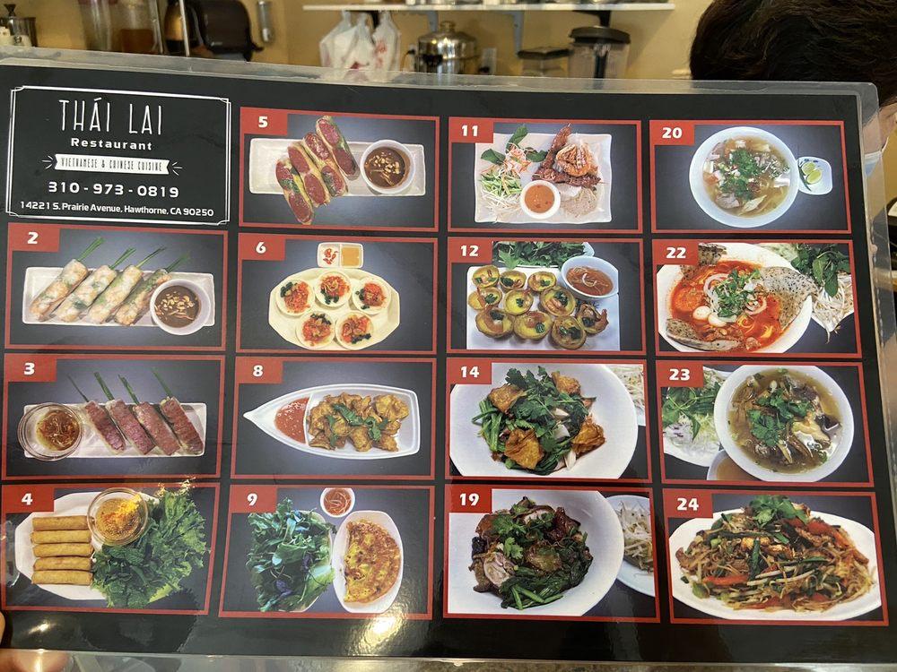 Menu at Thai Lai Restaurant, Hawthorne, Prairie Ave