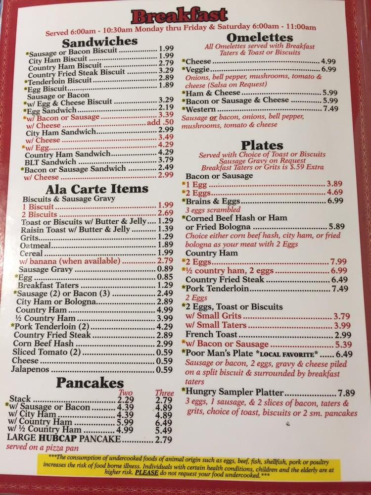 Menu at The Neighborhood Grill restaurant, Olive Branch, MS-178