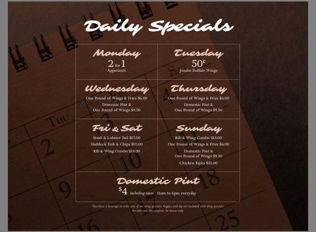 Menu at A Stones Throw Pub & Grill, Bowmanville