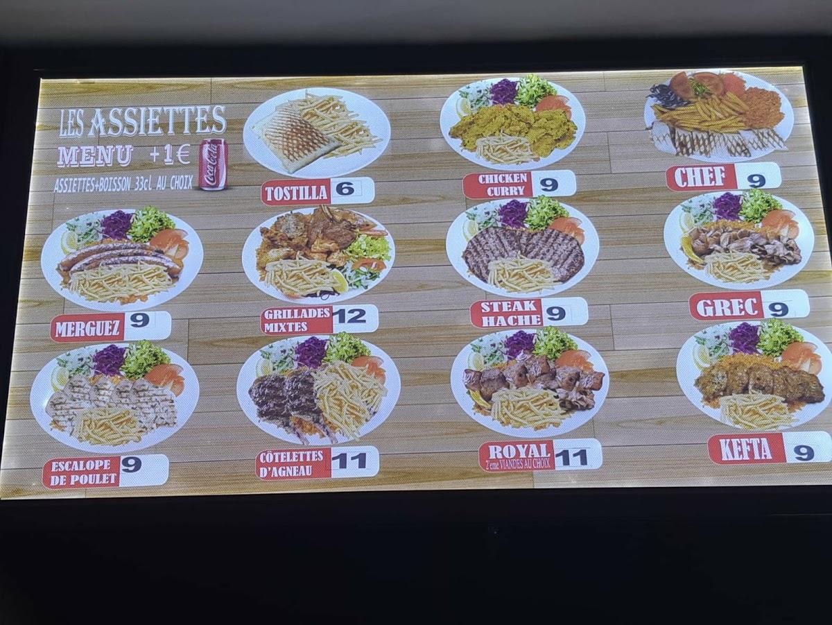 Menu at Royal Kebab fast food, Taverny