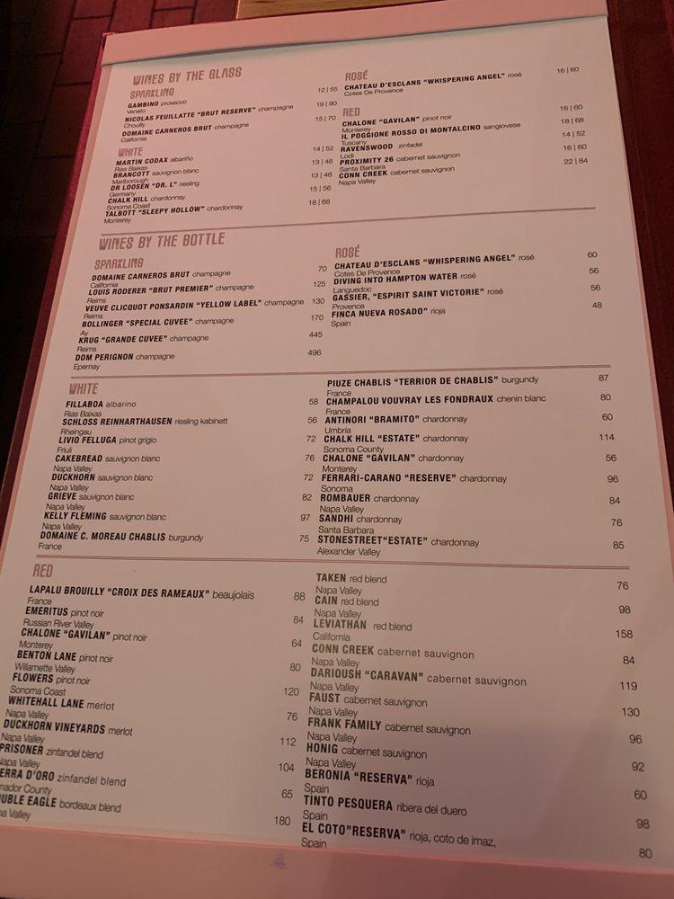 Menu at International Smoke BBQ, Las Vegas