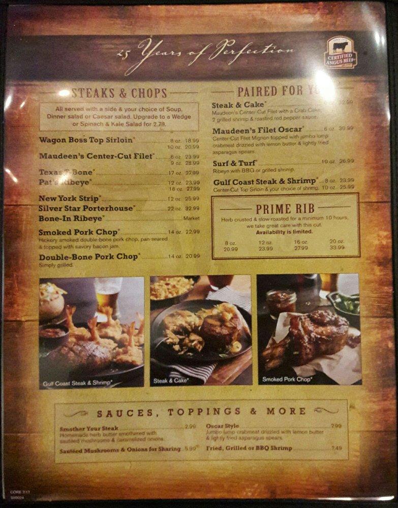 Menu at Saltgrass Steak House steakhouse, Corpus Christi