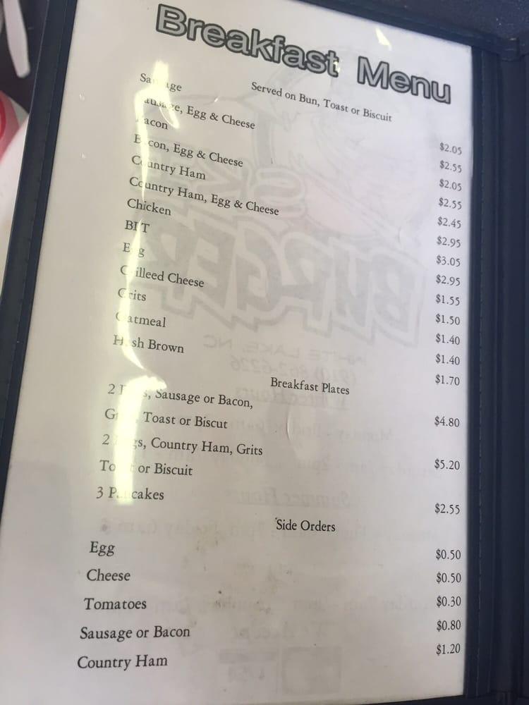 Menu at Ski Burger restaurant, White Lake