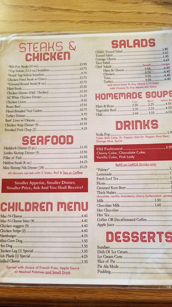 Menu at Merricks Ranch House restaurant, North Platte