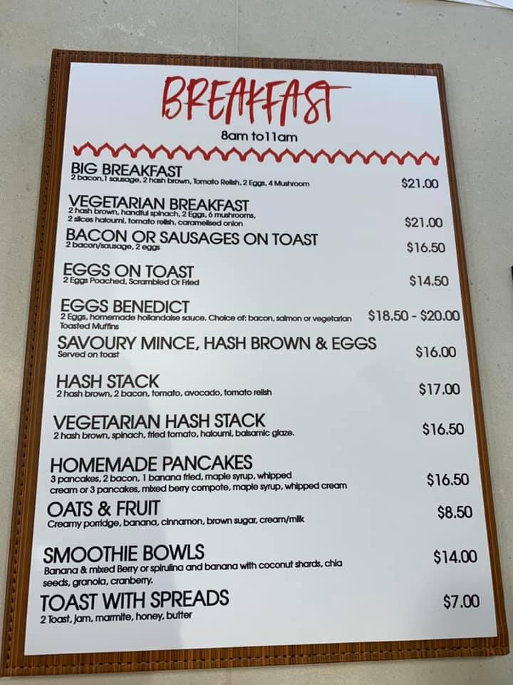 Menu at Priya Cafe & Restaurant, Greymouth