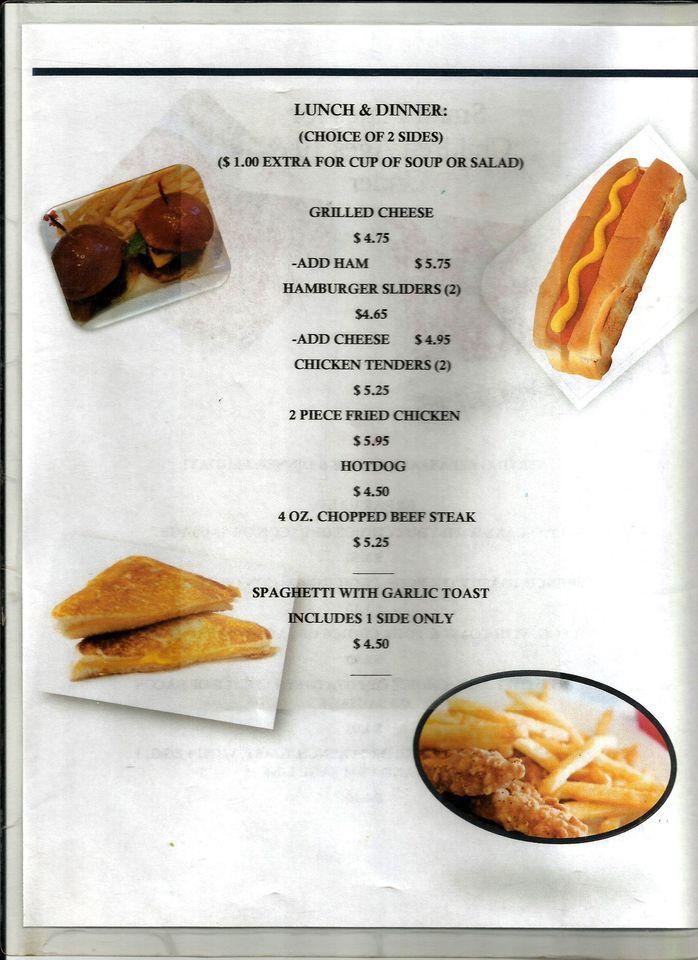 Menu at The Cottage Restaurant, Hanover