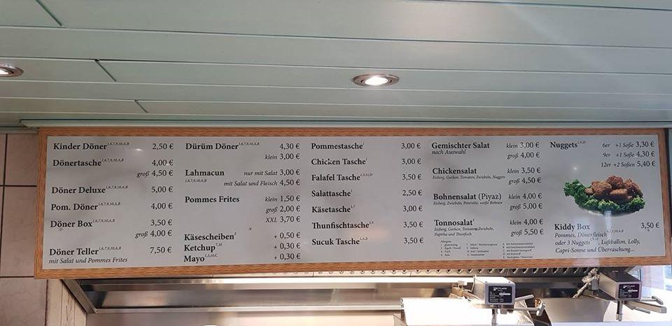 Speisekarte von Ganita Dönerbude restaurant, Ahlen