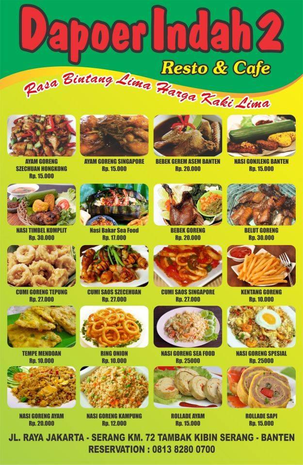 Menu at Dapoer indah resto & caffe restaurant, Julang