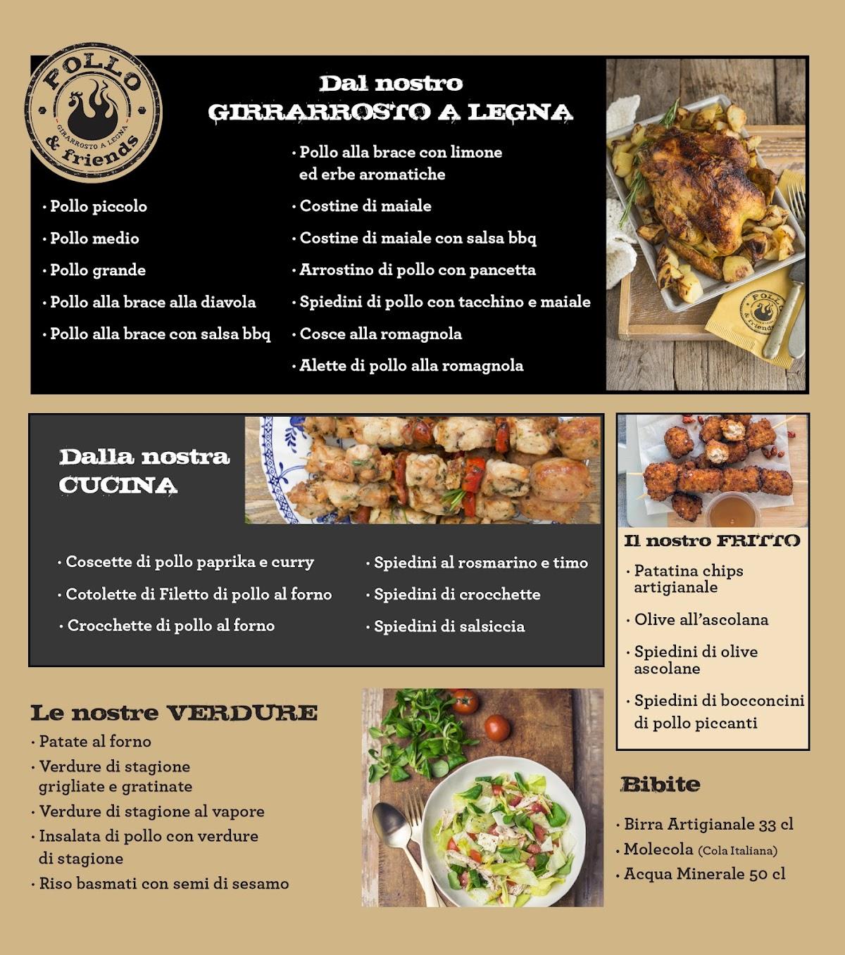Carta de comida rápida Pollo & Friends, Pavia