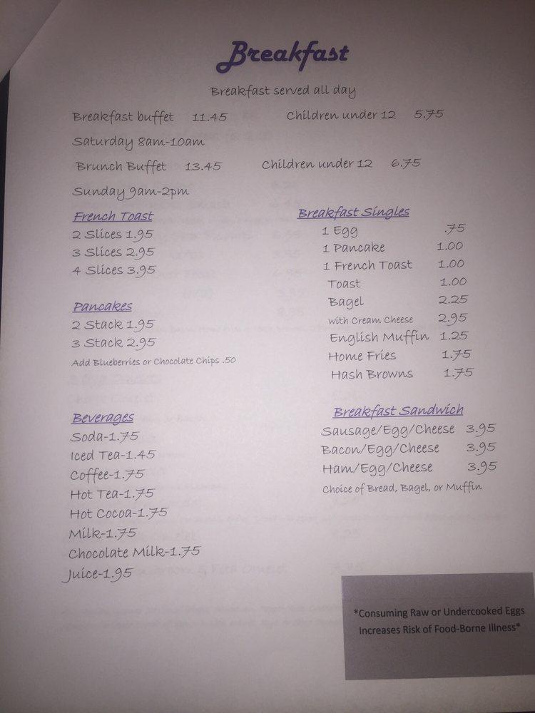 Menu at Uptown Grill restaurant, Montrose