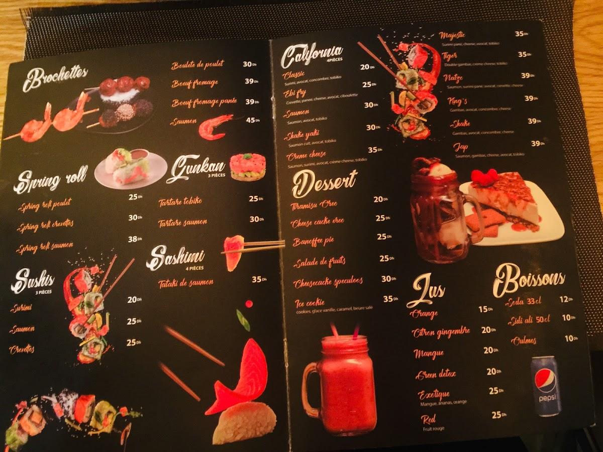 Menu at Foodoir jap restaurant, Casablanca
