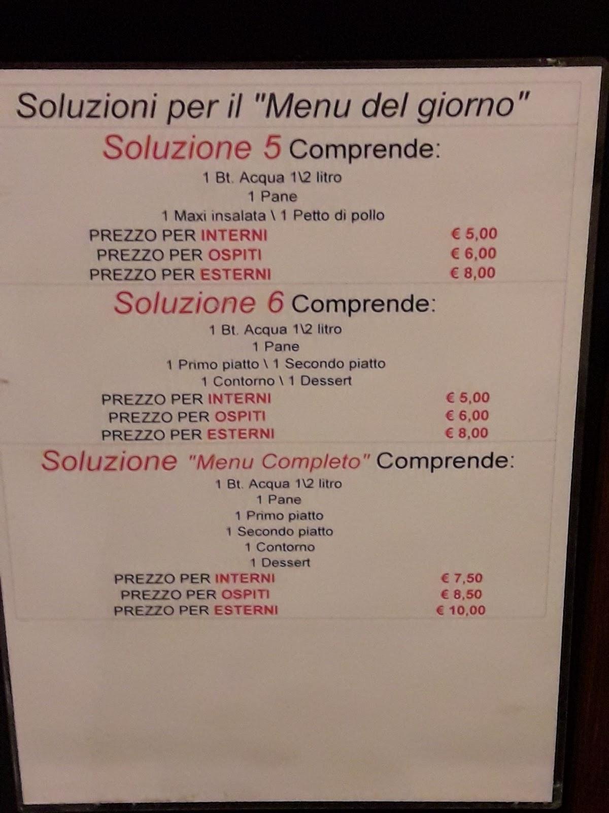 Menu at Greg Café pub & bar, Rome