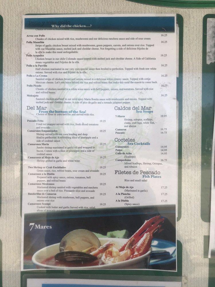 Menu at Maria Bonita Mexican Restaurant, Santa Clarita, Agua Dulce ...