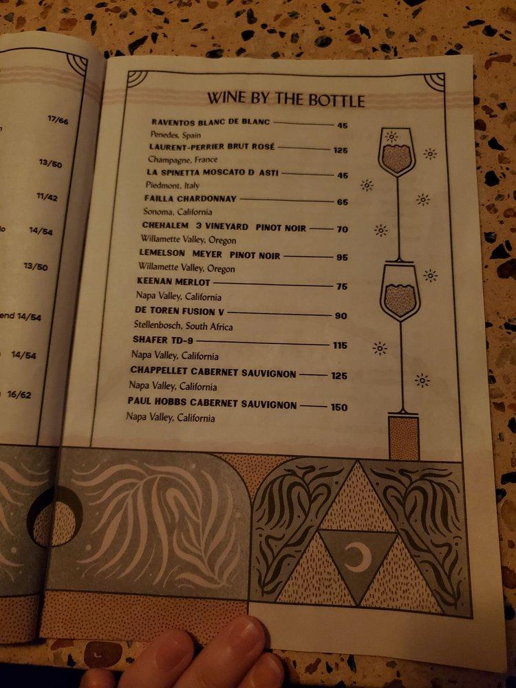 Menu at Sunroom pub & bar, Orlando