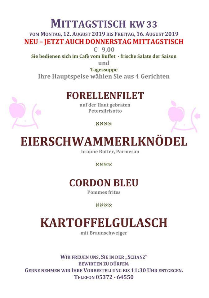 Speisekarte von Hotel zur Schanz restaurant, Ebbs