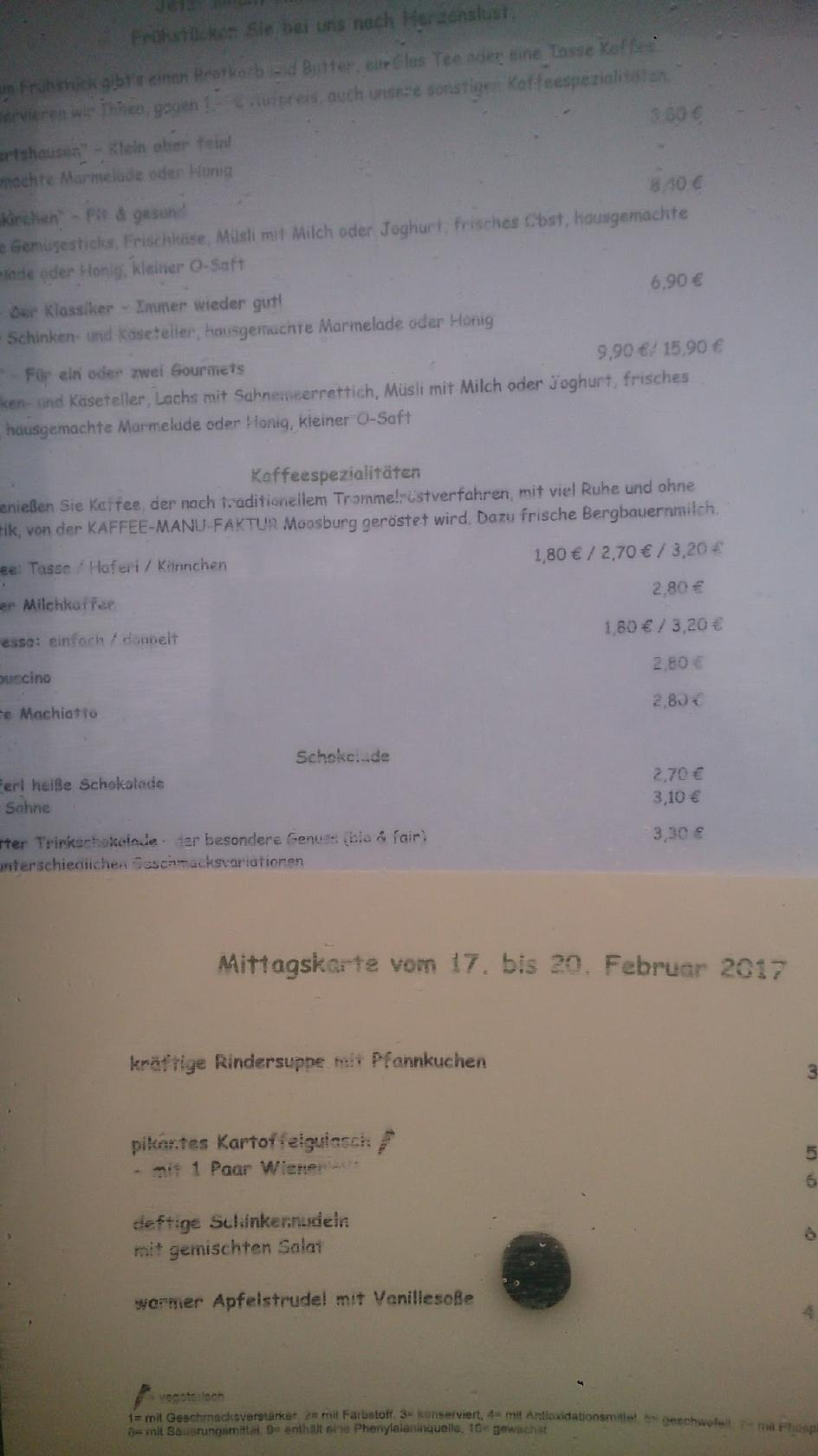 Speisekarte von BauernhofCafé Doblmair cafe, Au in der Hallertau