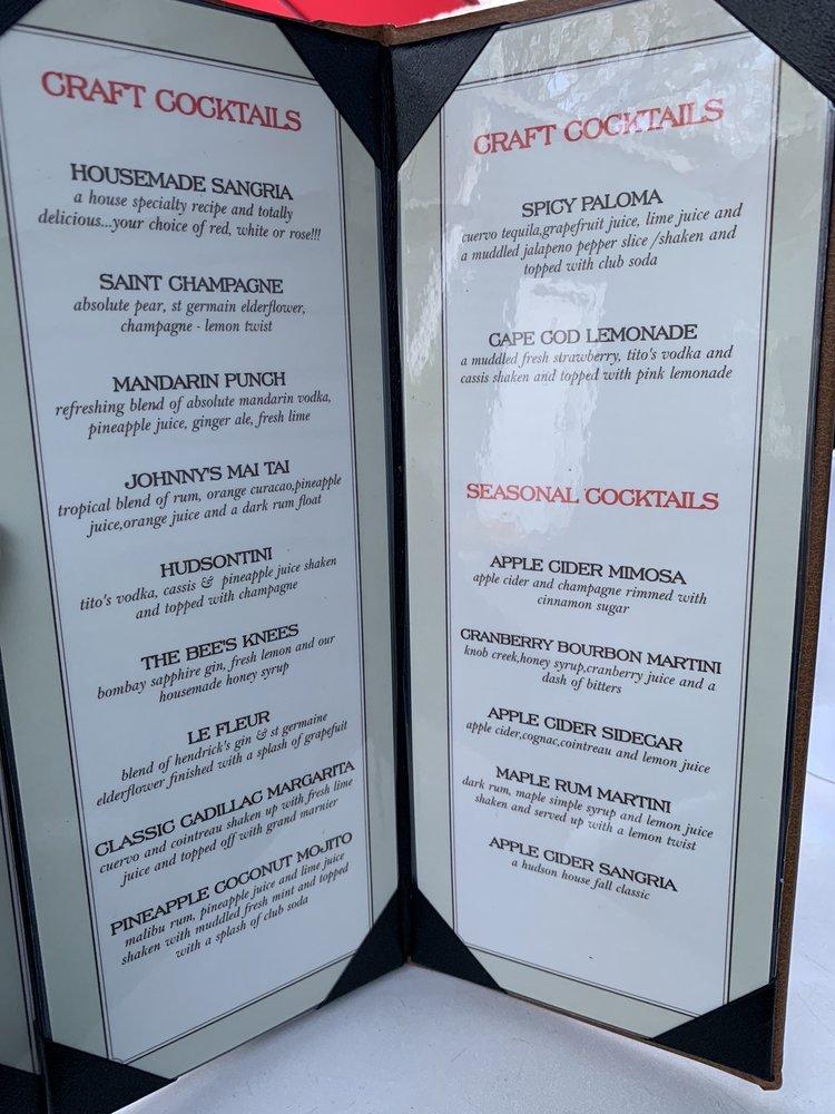 Menu at Hudson House River Inn pub & bar, Cold Spring
