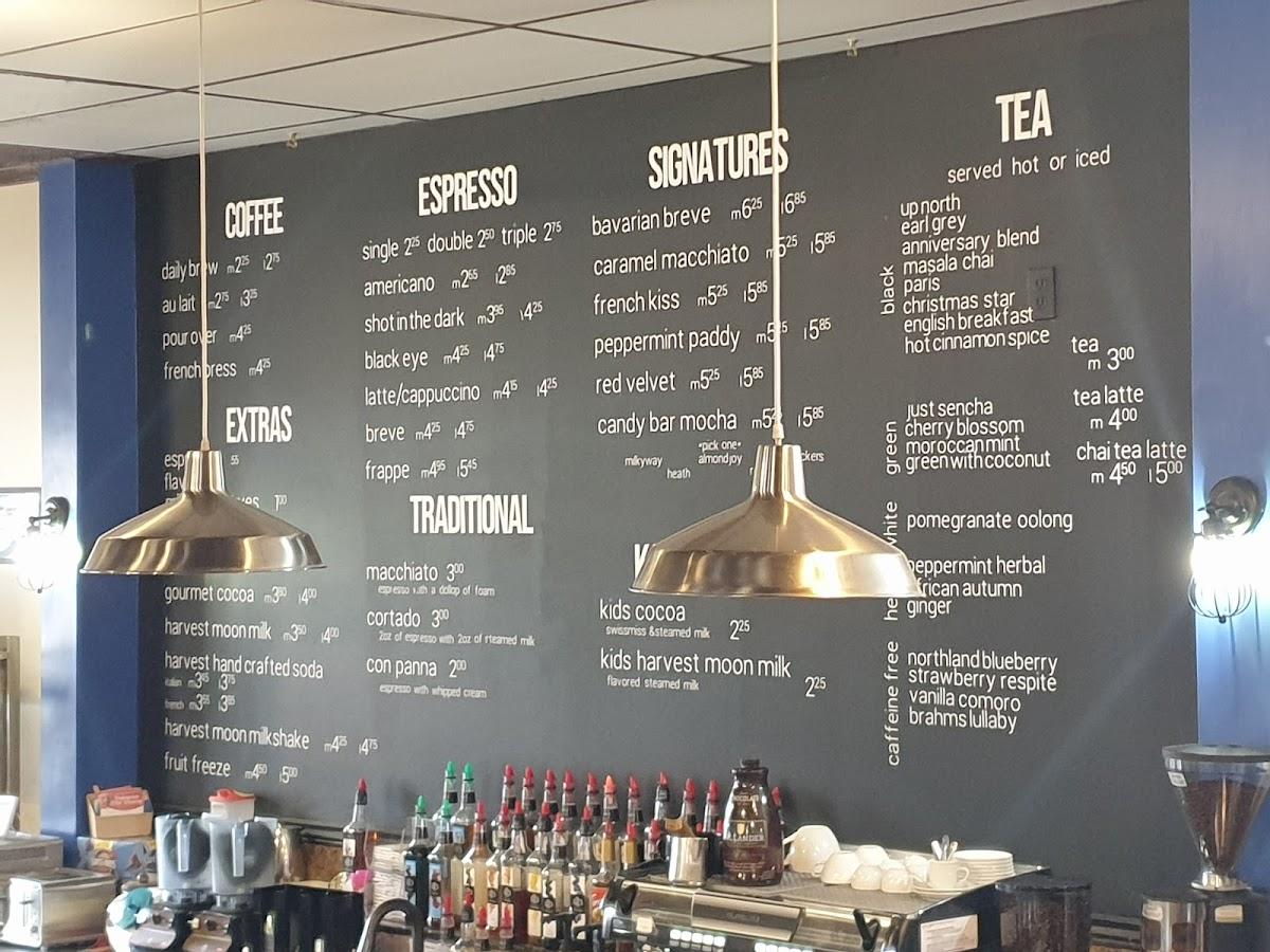 Menu at Creation Coffee pub & bar, Frankenmuth