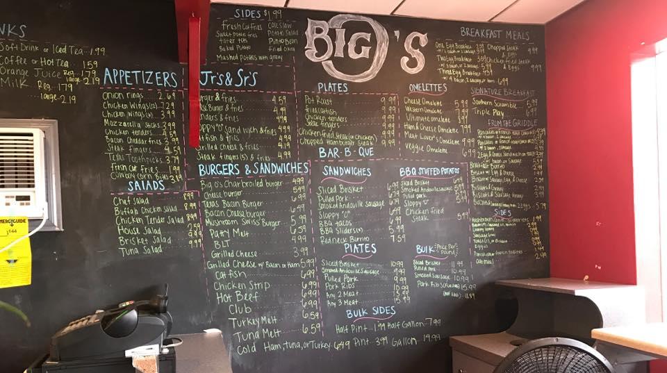 Menu at Big O's BBQ & Grill, Cleveland