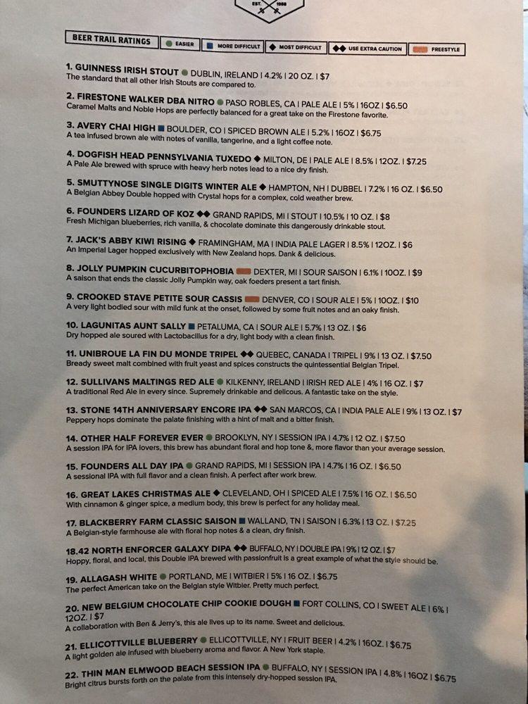 Menu at Colter Bay pub & bar, Buffalo