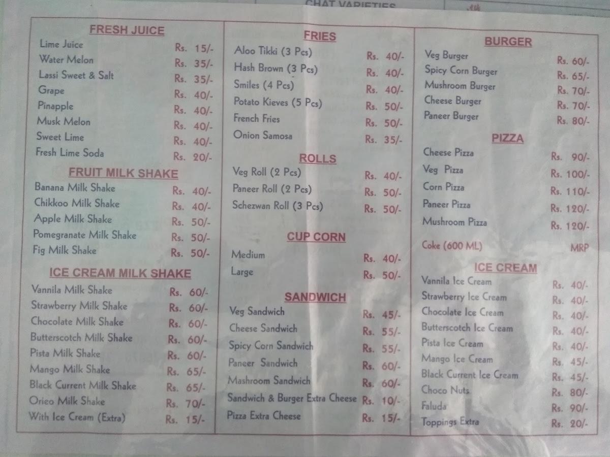 Menu at M.P. Foods, Kattankulathur