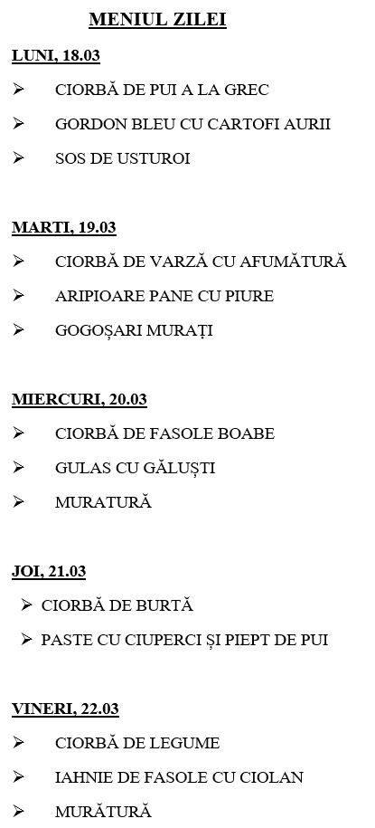 Menu at Restaurant Aurora, Turda