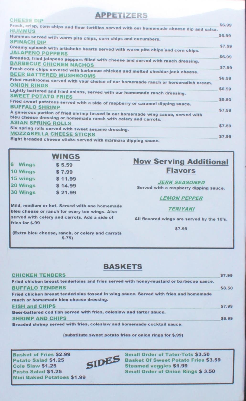 Menu at The Grove Restaurant & Tavern, Decatur, Lavista Rd