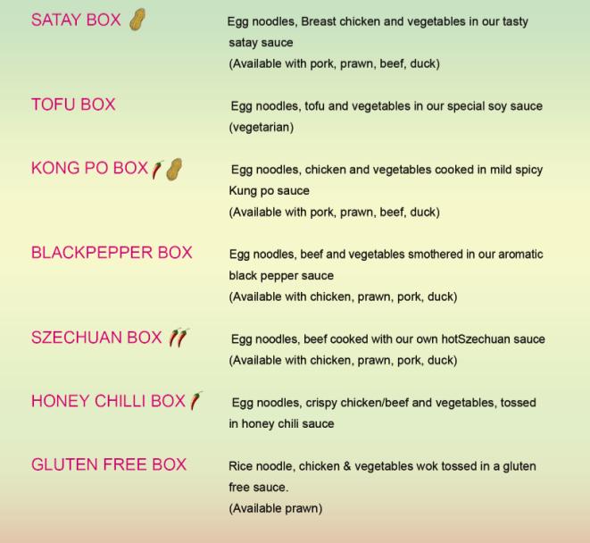 Menu at Rainbow House restaurant, Kildare, 3 Claredon Court