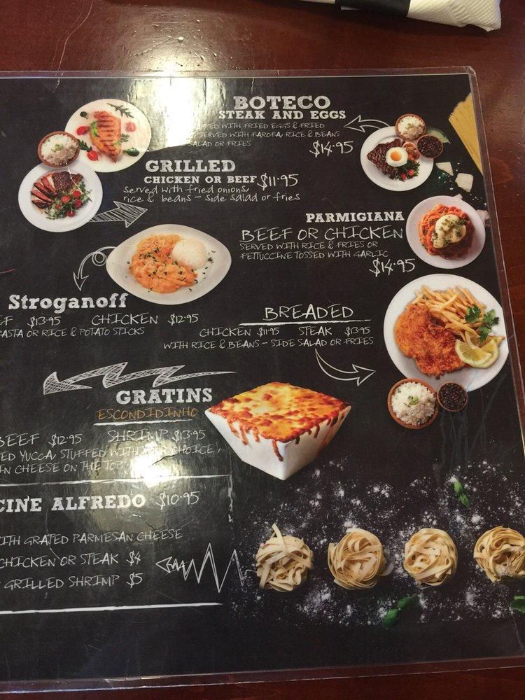 Menu at Boteco Restaurant, Orlando