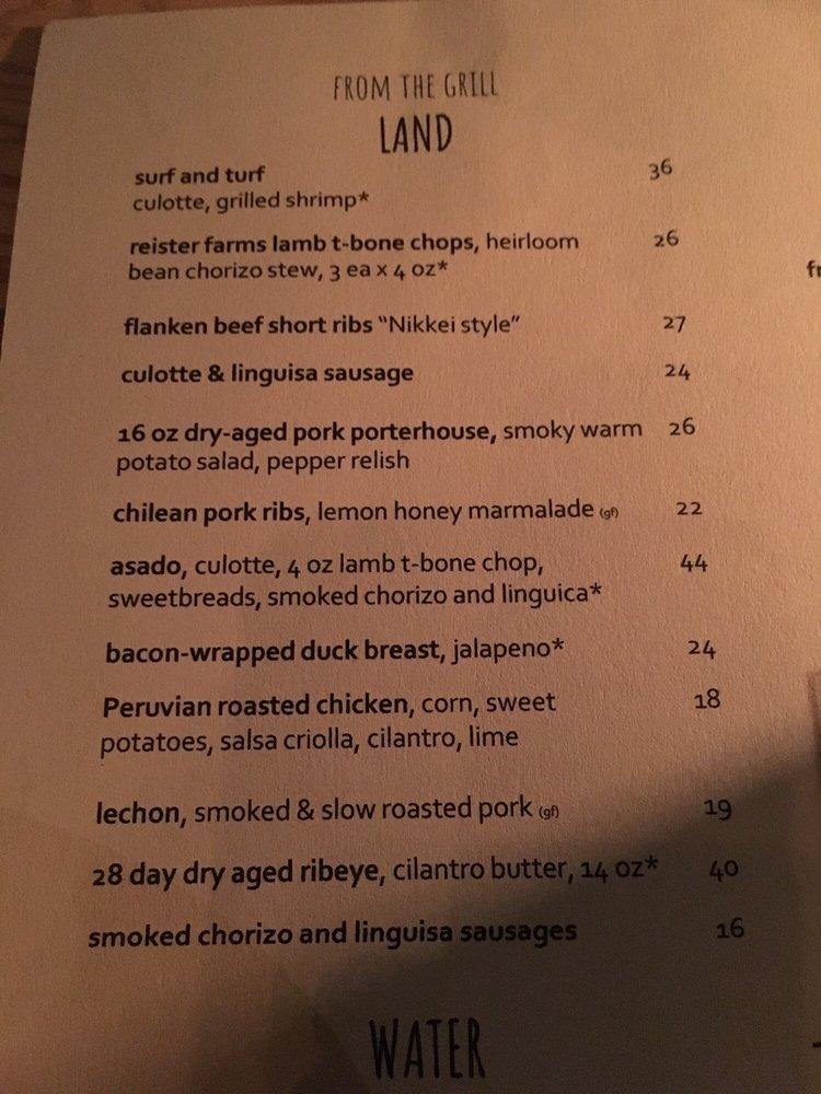 Menu at Lechon pub & bar, Portland