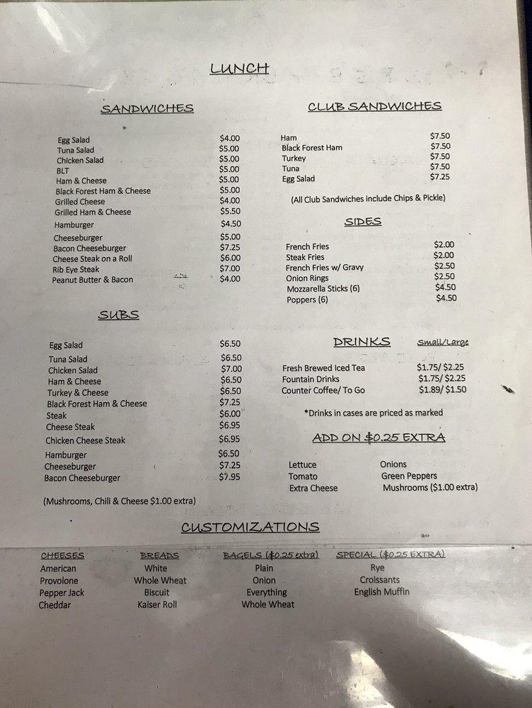 Menu at Three B's Bakery & Grill, Pasadena