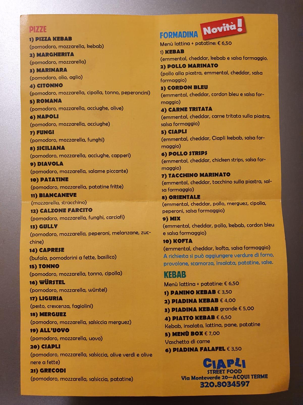 Menu at King indian kitchen restaurant, Acqui Terme