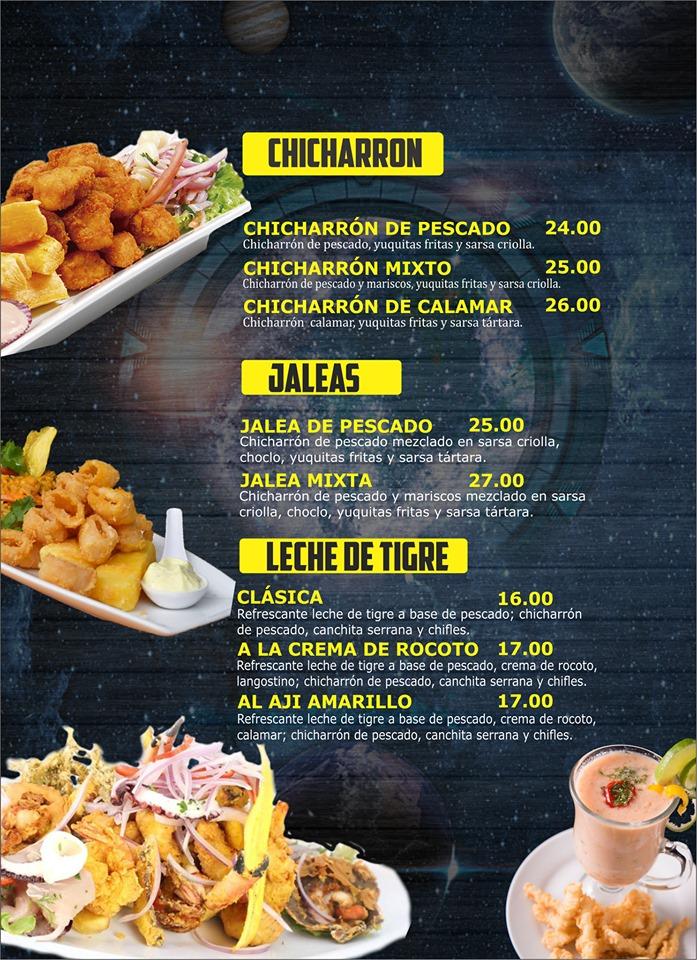 Carta de Restobar El Boqueron - Centro Naval del Perú., Peru