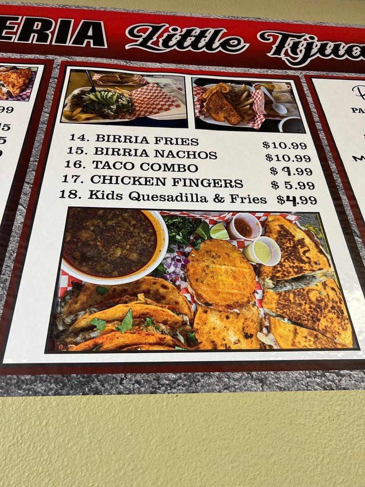 Carta del restaurante Birrieria Little Tijuana, Riverside