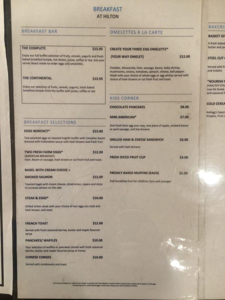 Menu at Trinity restaurant, San Gabriel