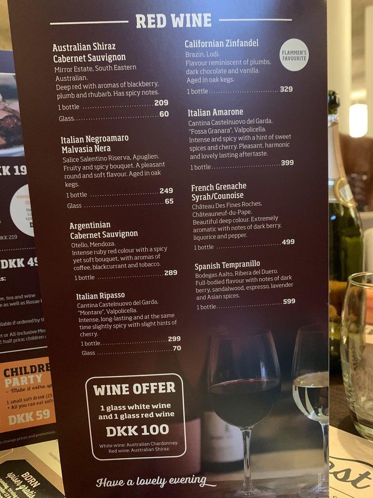 Carta de Restaurant Flammen - Aalborg, Aalborg