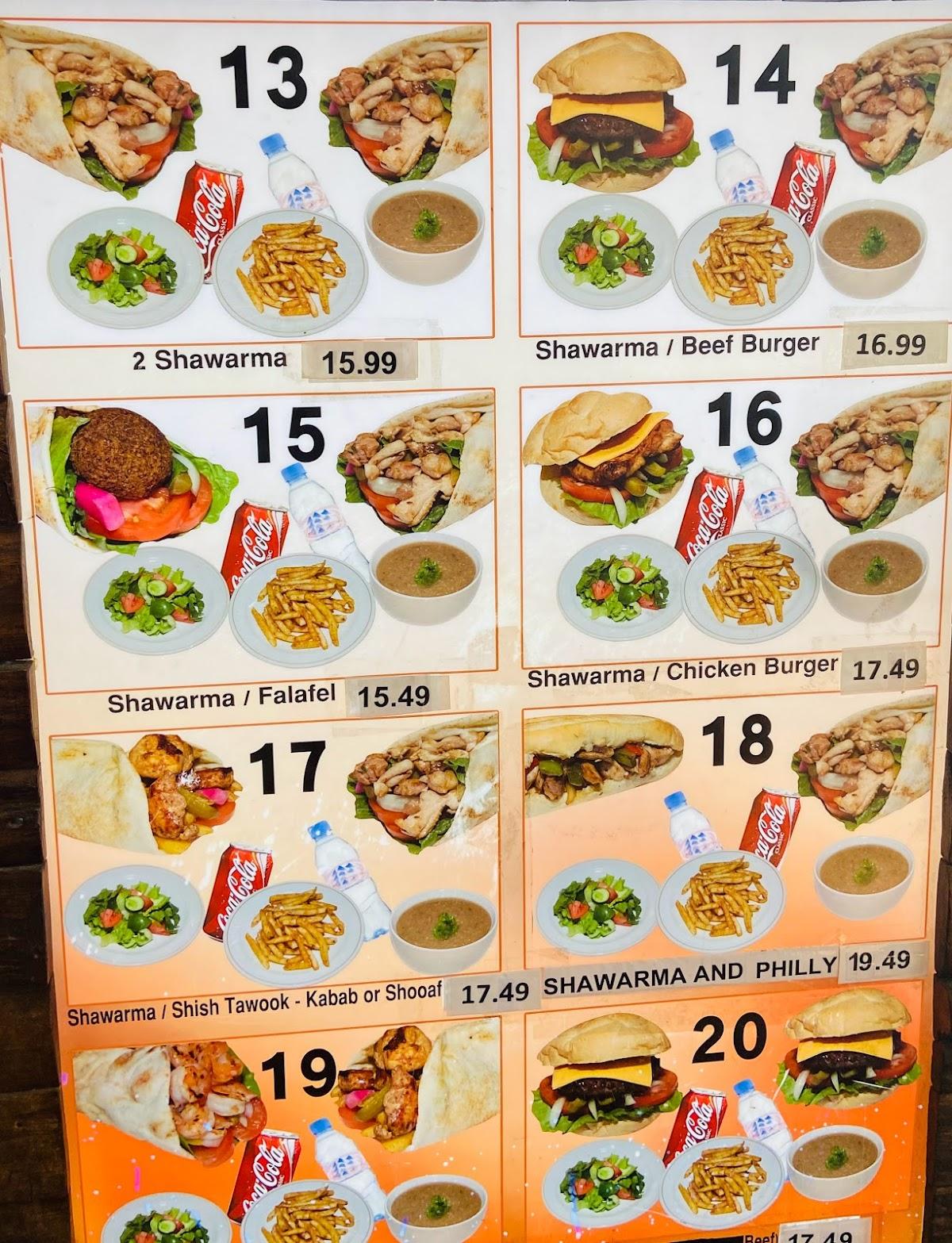 Menu at Damas Grill House & Juice Bar, Toronto