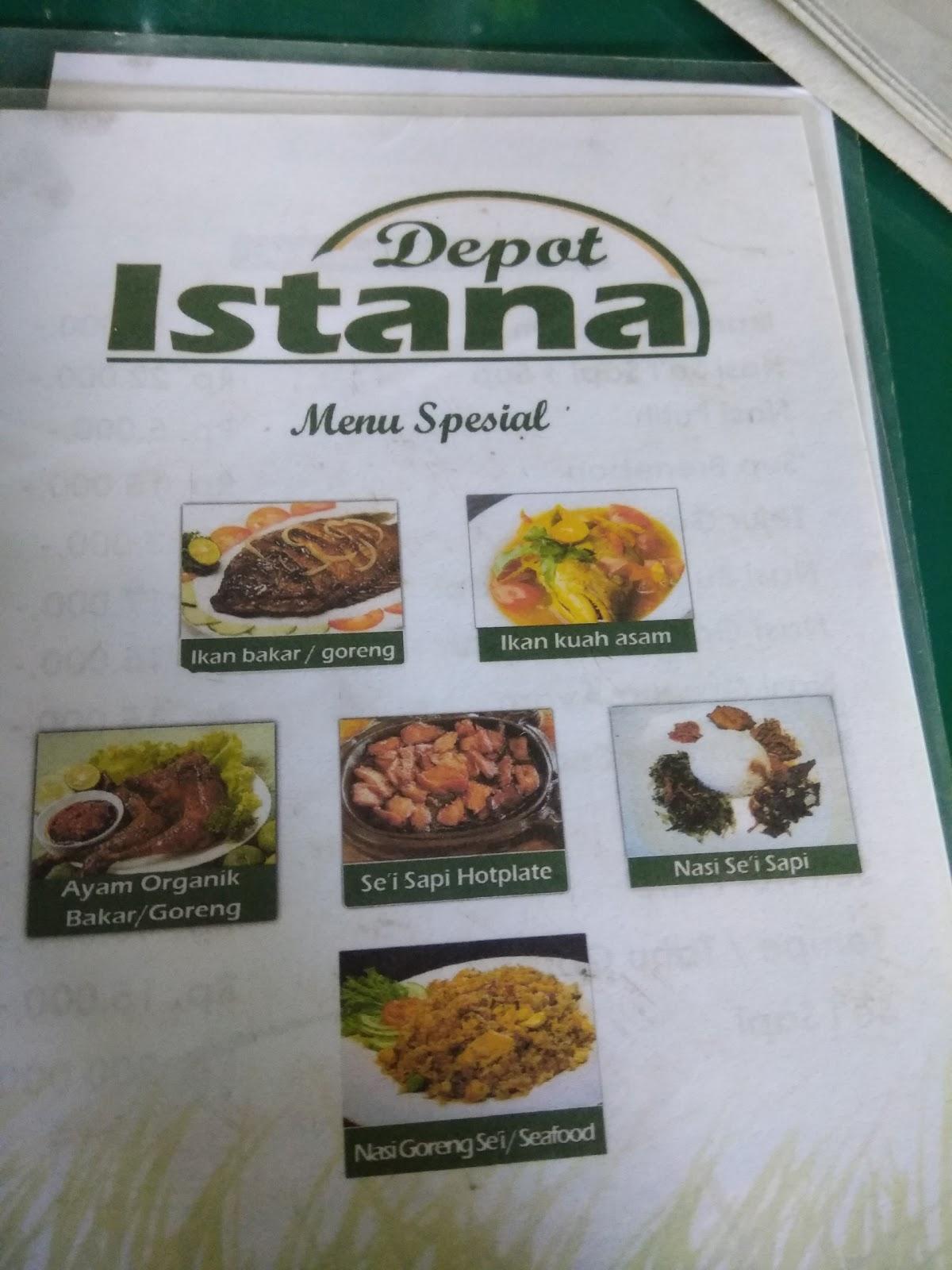 Menu at ISTANA Resto restaurant, Kupang