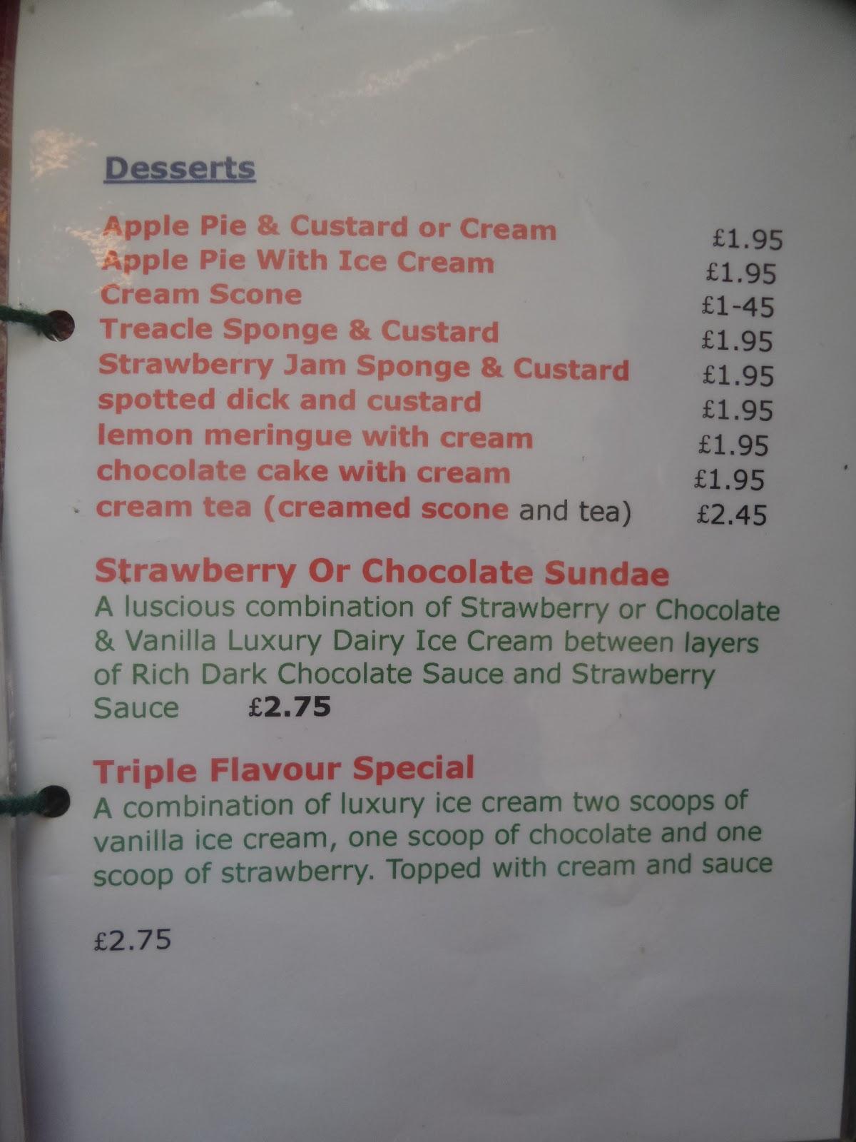 Menu at Five & Two Cafe, Bridlington