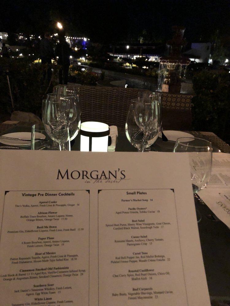 Menu at Morgan’s in the desert pub & bar, La Quinta, Eisenhower Dr