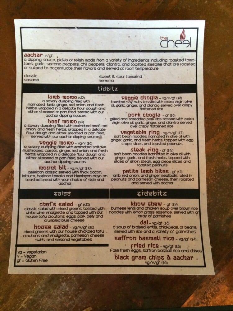 Carta del pub y bar the cheel, Thiensville