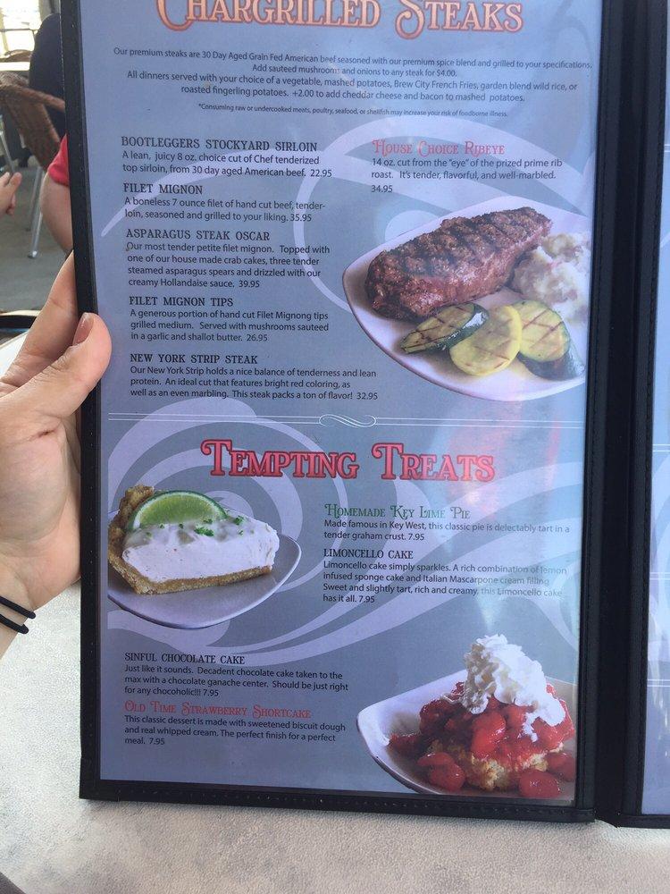 Menu at Bootleggers Waterfront Grille & Bar, Port Clinton