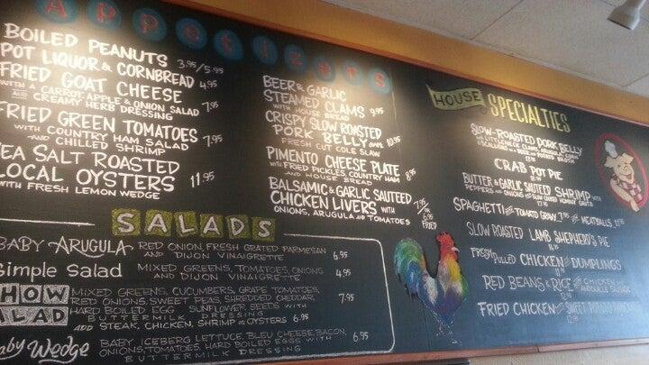 Menu at Chow Restaurant & Bar, Norfolk