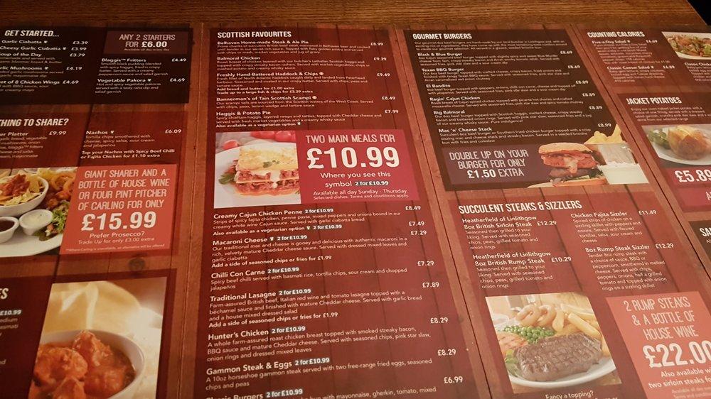 Menu at The Advocate pub & bar, Edinburgh