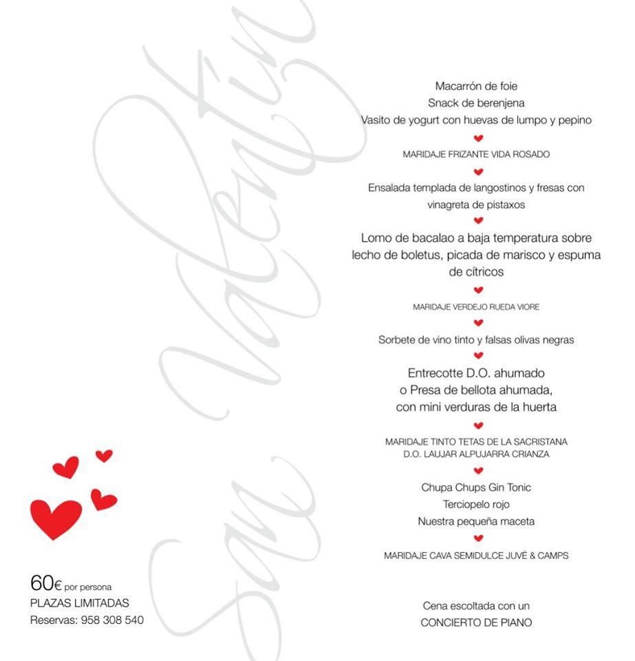 Menu at Vida Restaurant, Monachil