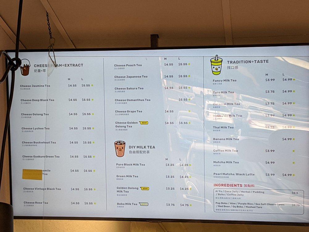 Menu at Boba Tree, Mesa, S Alma School Rd Ste 6