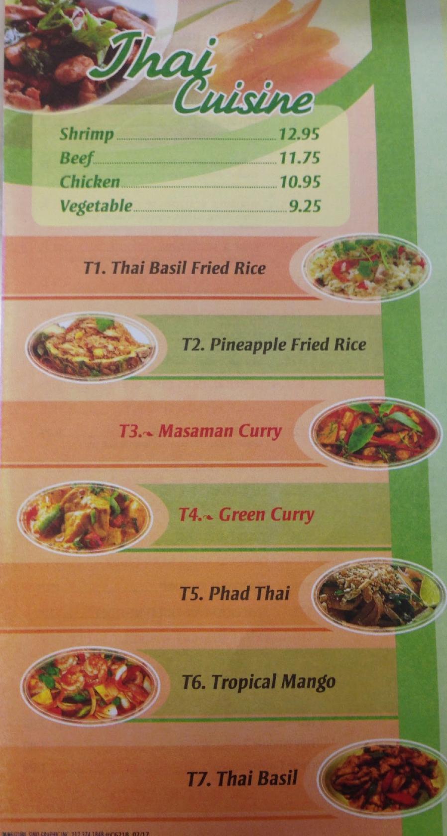 Menu at New China King restaurant, Myrtle Beach, S Kings Hwy