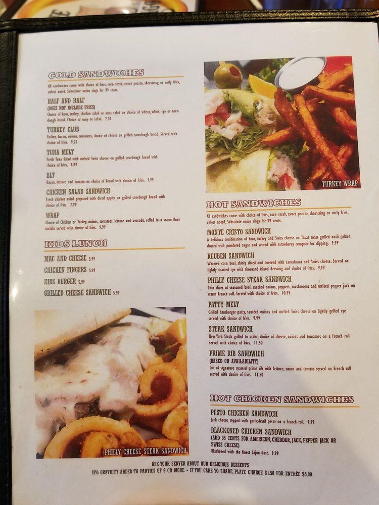 Menu at Chuckwagon Restaurant, Laughlin