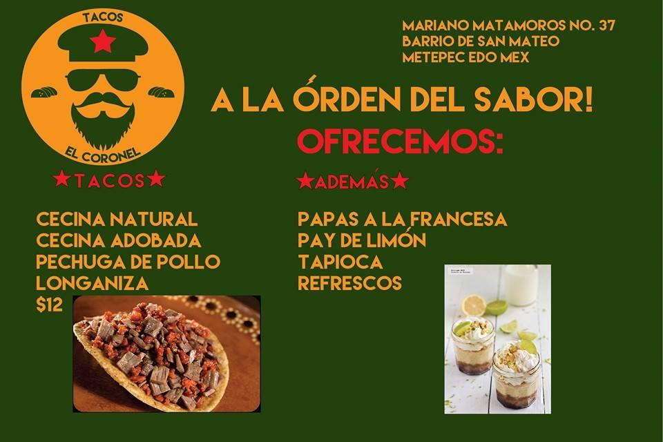 Tacos El Coronel restaurant, Metepec