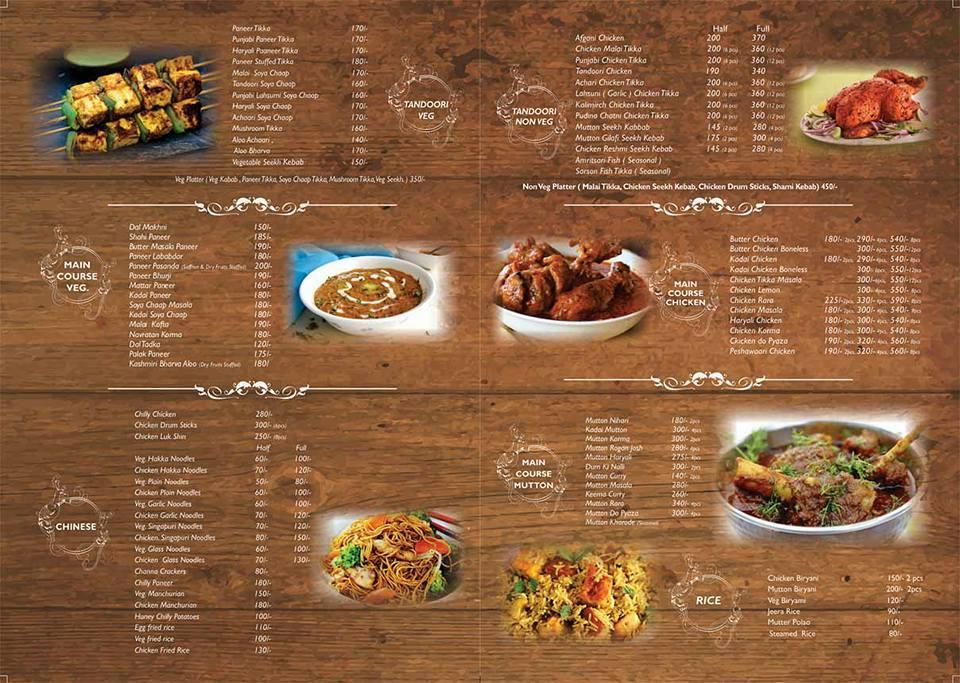 Menu at Tandoor N Grillz, Delhi